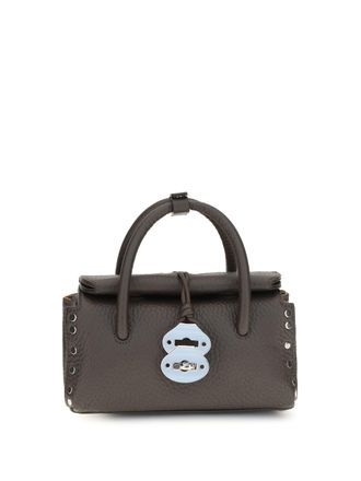 Zanellato Womens Handbag Dotta Centauro Baby Calf Leather Brown Castel Del Monte Handbags Hand Bags