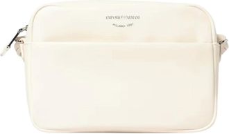 Emporio Armani Leder Kameratasche mit Schulterriemen - - Bags - Damen - Beige - ONE SIZE