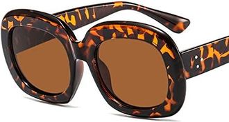 Generic 2025 designer cadre ovale mode Street Shooting Lunettes de soleil rétro hommes et femmes vacances en plein air (couleur : C, taille : 1)