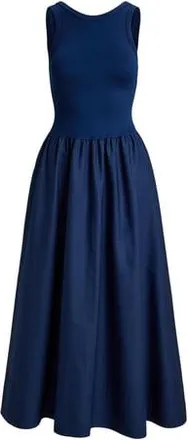 Polo Ralph Lauren Robe longue sans manches en coton m&eacute;lang&eacute;