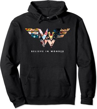 Wonder Woman 80th Believe in Wonder WW Logo Pullover Hoodie