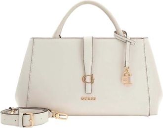 Guess sac &agrave; main sac &agrave; &eacute;paule bandouli&egrave;re Carrie Girlfriend Satchel Stone &eacute;cru