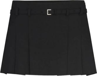 Frame Denim Minirock mit Gürtel - Schwarz