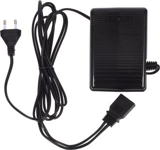 BESTONZON Fu&szlig;pedal N&auml;hmaschine mit Dreipoligem Eu Stecker Kompatibles Controller Pedal f&uuml;r Haushaltsn&auml;hmaschinen Fu&szlig;steuerung mit Stabilem Netzkabel f&uuml;r Elektri