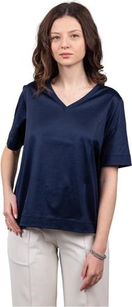 Gran Sasso Femme, Tops, Bleu, Taille: 42 FR T-Shirt