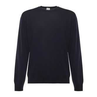 Eleventy Kaschmirpullover mit Rundhalsausschnitt - - Knitwear - Herren - Blau - L