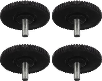 Hemoton 4 St&uuml;ck Teiliges M&ouml;bel Nivellierf&uuml;&szlig;e H&ouml;henverstellbar rutschfest f&uuml;r Laufband Sofa Tisch Couch Schutz f&uuml;r Parkett Teppich