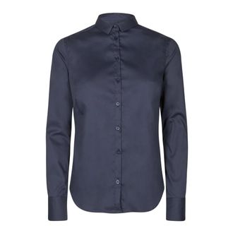 Mos Mosh MOS Mosh - Chemise Bleu Nuit Tilda Slim Fit - Femme - Blouses et Chemises - Bleu - Taille: 44 FR