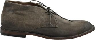 Pantanetti Low-Cut Suede Shoes With Rounded Toe - Gr. 42 (EU) - in Braun