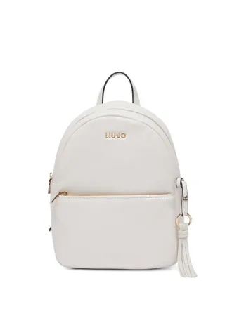 Liu Jo sac &agrave; dos m&eacute;dium &agrave; logo - Blanc