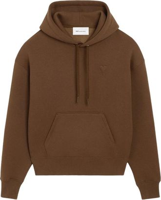 Ami Big ADC Embossed Hoodie - - Sweatshirts & Hoodies - Herren - Braun - M
