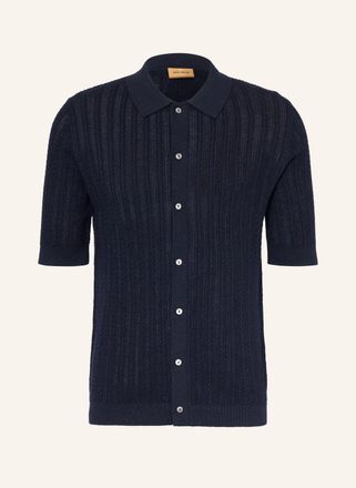 Mos Mosh Mos Mosh Gallery Strickhemd Mmgdario Slim Fit blau