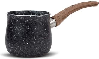 Nava Schmelztiegel | 300 ML | Türkische Kaffeekanne mit Granitbeschichtung für die Zubereitung von türkischem Kaffee