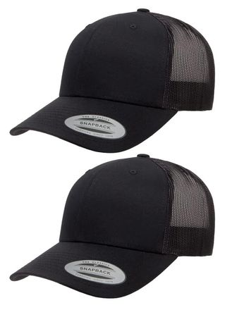 Yupoong Herren YP Classic Trucker-Kappe, OSFA, Schwarz, Einheitsgröße