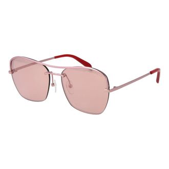 Pucci Eckige Metall-Sonnenbrille - - Accessories - Damen - Rosa - ONE SIZE