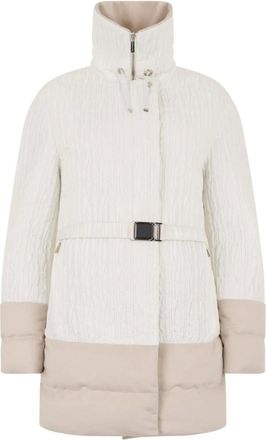 Moorer Veste matelass&eacute;e avec ceinture - Femme - Vestes - Blanc - Taille: 36 FR
