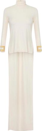 Elisabetta Franchi Pull Col Rond - Blanc