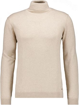 Ragman Herren Strickpullover mit Rollkragen, Baumwolle/Kaschmir Beige-Melange-820, 3XL