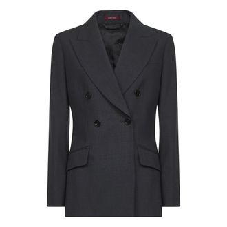 Gucci Wolljacke mit doppelter Knopfleiste - - Jackets - Damen - Grau - M