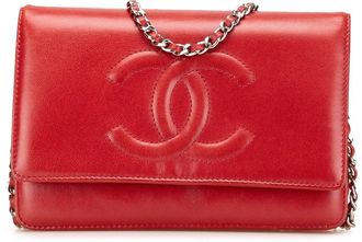 Chanel Hobo Bags - CC Calfskin Wallet On Chain - Gr. unisize - in Rot - f&uuml;r Damen