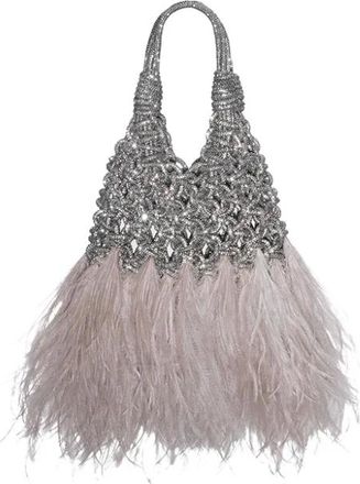 Hibourama Bags Femme, Sacs, Gris, Taille: ONE Size Vannifique Mini Plumes