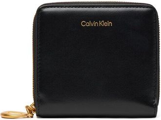 Calvin Klein Geldbörse Hardware Square Zip Around LV04F1044G Schwarz