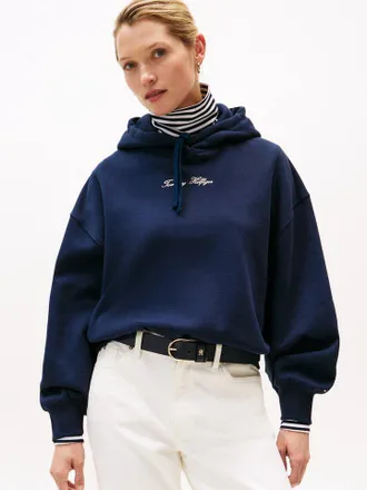 Tommy Hilfiger Kapuzensweatshirt CLASSIC SCRIPT FLEECE HOODIE