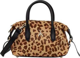 Patrizia Pepe Bauletto Piccolo Animalier - Femme - Sacs - Beige - Taille: ONE Size