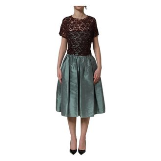Dolce & Gabbana Plissiertes Midikleid - - Dresses - Damen - Mehrfarbig - L