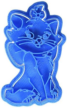 Cuticuter Marie Aristochats Emporte-pièce en Plastique Bleu 8 x 7 x 1,5 cm