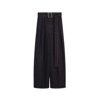 Sportmax High-Waist Wide-Leg Denim Hose - - Trousers - Damen - Blau - XS