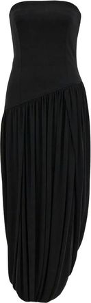 Ferragamo Femme, Robes, Noir, Taille: 38 FR Robe bustier asym&eacute;trique sans bretelles
