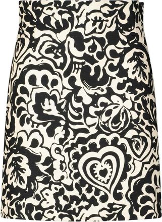 Max Mara Minirock Lignano mit abstrakten Muster