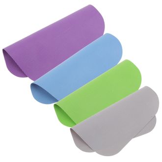 DOITOOL 4 Stück Teiliges Rutschfester Gummi-öffner-griffpolster Quadratische Flaschenöffner-Pads in Grün Blau und Violett Hitzebeständig Schutz Kratzfeste Unt