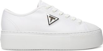 Guess Sneakers aus Stoff Guess FLJJZ3 FAB12 Wei&szlig;