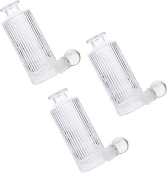 Lurrose 3 St&uuml;ck Glas Aromaflaschen 150 ml ohne Deckel Duftabgabeflasche mit Glasst&ouml;psel rutschfest f&uuml;r Aromatherapie Zuhause Reise Badezimmer