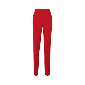 Elisabetta Franchi Femme, Pantalons, Rouge, Taille: 42 FR Straight Pantalons