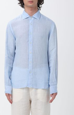 120% Lino Chemise 120% LINO Homme couleur Bleu