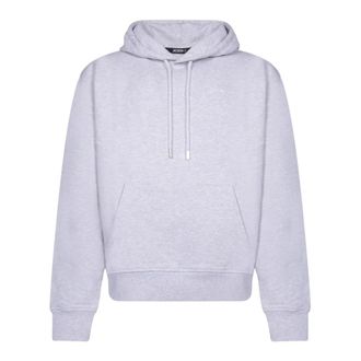 Jacquemus Homme, Sweatshirts et sweats &agrave; capuche, Gris, Taille: XS SweaT-shirt Gris &Eacute;l&eacute;gance Aw24