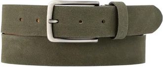 Alberto Herren Gürtel grün Veloursleder