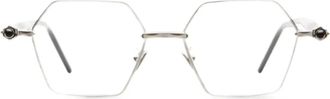 Kuboraum lunettes de vue P70 à monture géométrique - Argent