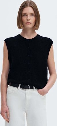 Selected Strickweste in dunklem Saphirblau