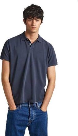 Pepe Jeans London New Oliver Gd Polo Homme, Bleu (Dulwich Blue), XXL Homme