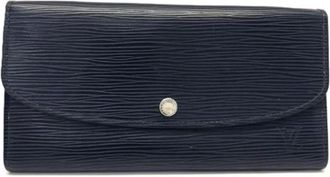 Louis Vuitton unisex, Pre-owned, Noir, Taille: ONE Size Portefeuille en cuir Pre-owned