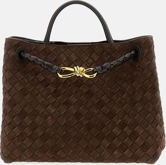 Bottega Veneta Medium Andiamo Suede Leder Handtasche