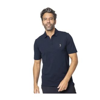 Gran Sasso Polo Shirt - - Tops - Herren - Blau - 3XL