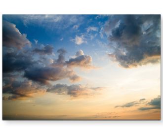 Paul Sinus Art Leinwandbilder | Bilder Leinwand 120x80cm Wolken am Abendhimmel