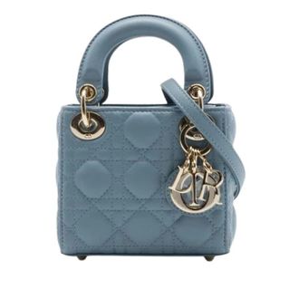 Dior Sac Lady Dior Mini Pre-owned - Femme - Pre-owned - Bleu - Taille: ONE Size