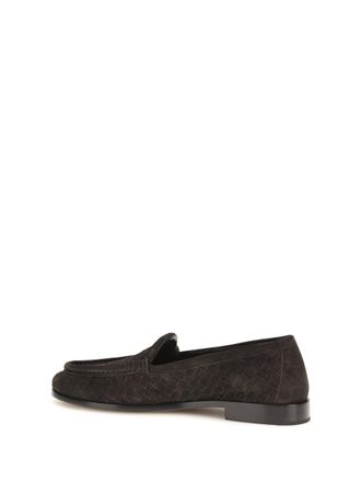 Bottega Veneta Silenzio Intrecciato Loafer - Espresso