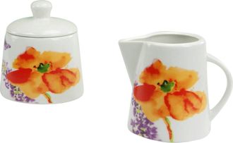 CREATABLE Milch-Zucker Set 2 teilig, Porzellan, Mehrfarbig